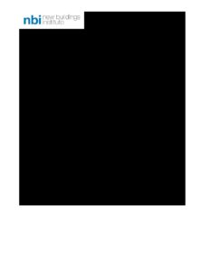 About NBI - New Buildings Institute